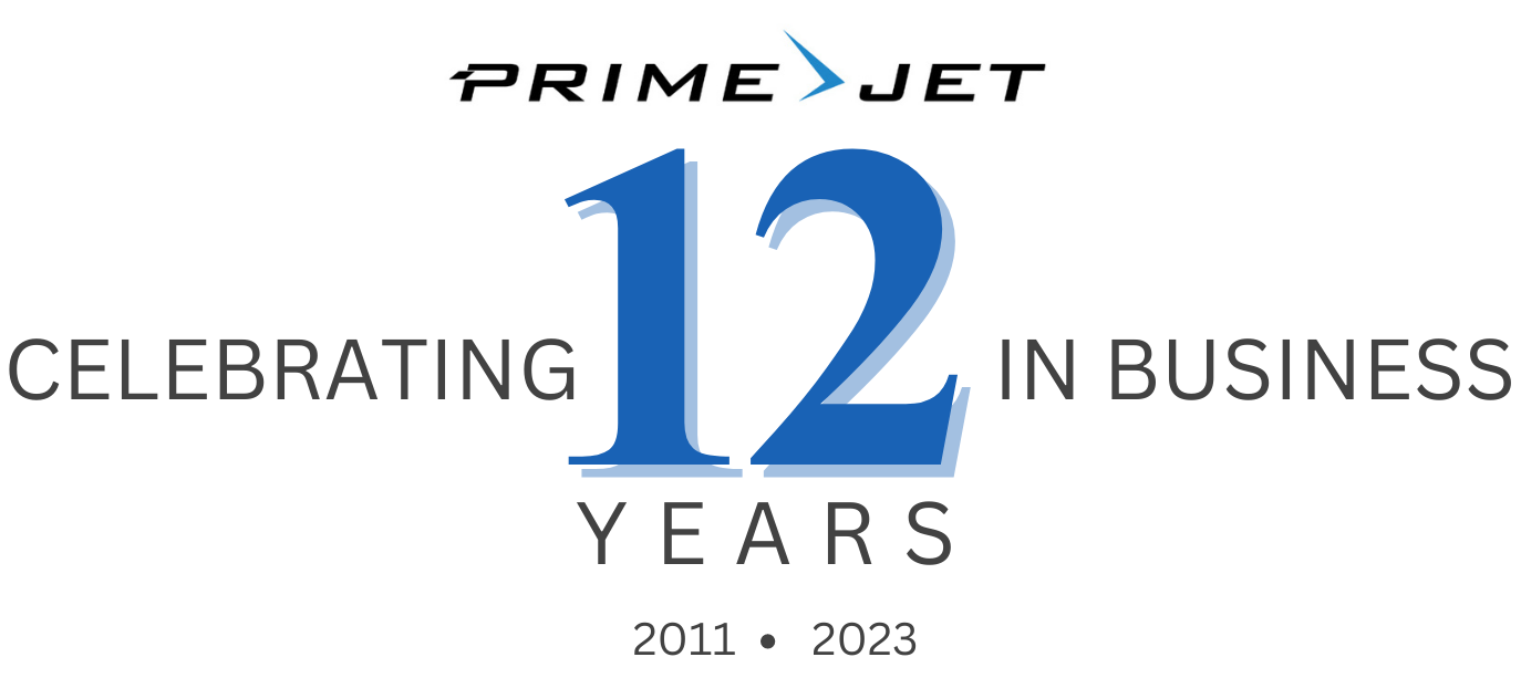 Prime Jet Celebrates 12 Year Anniversary and Rolls out New Core Values ...